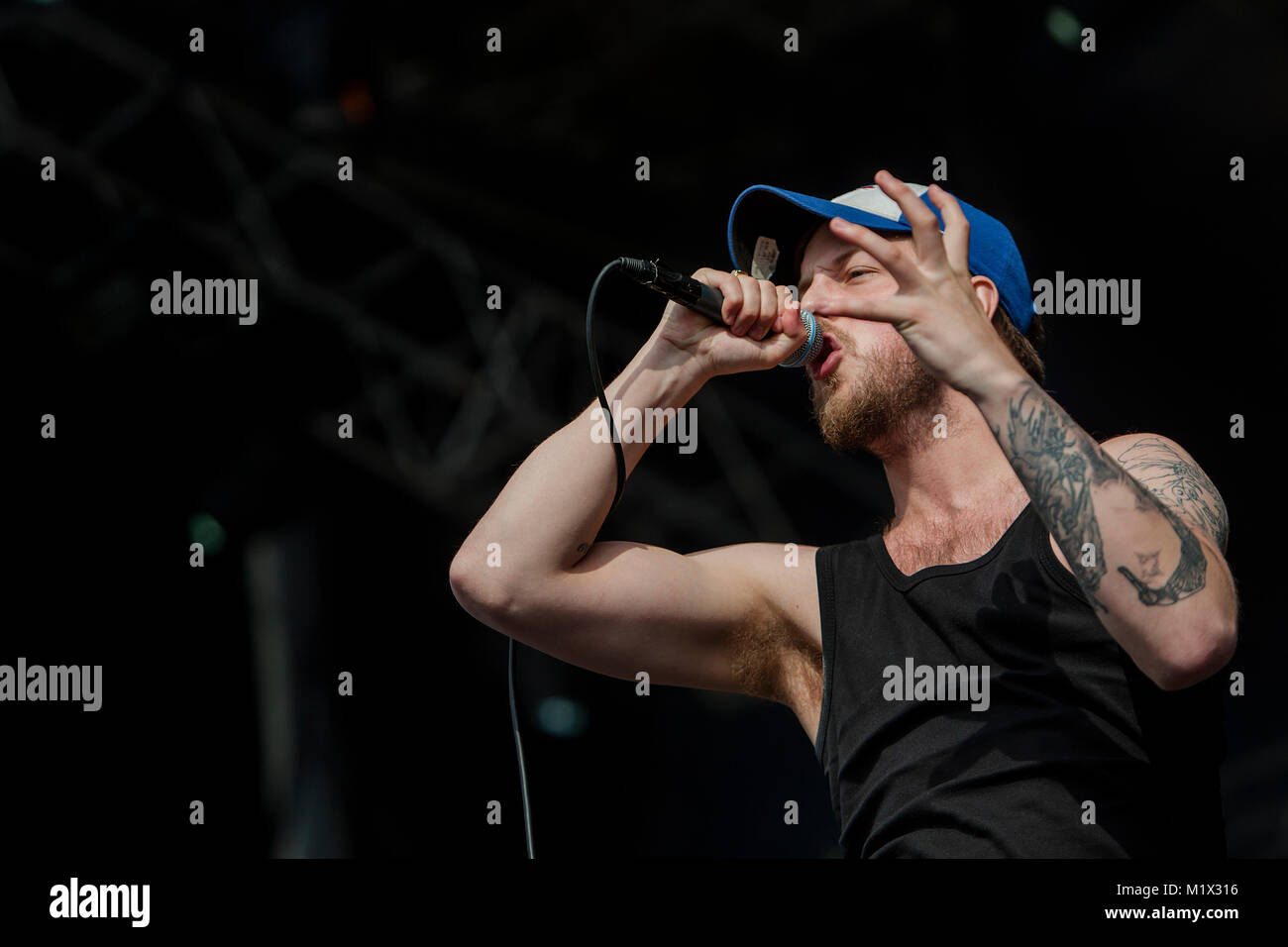 The Canadian metal band Protest the Hero performs a live concert at ...