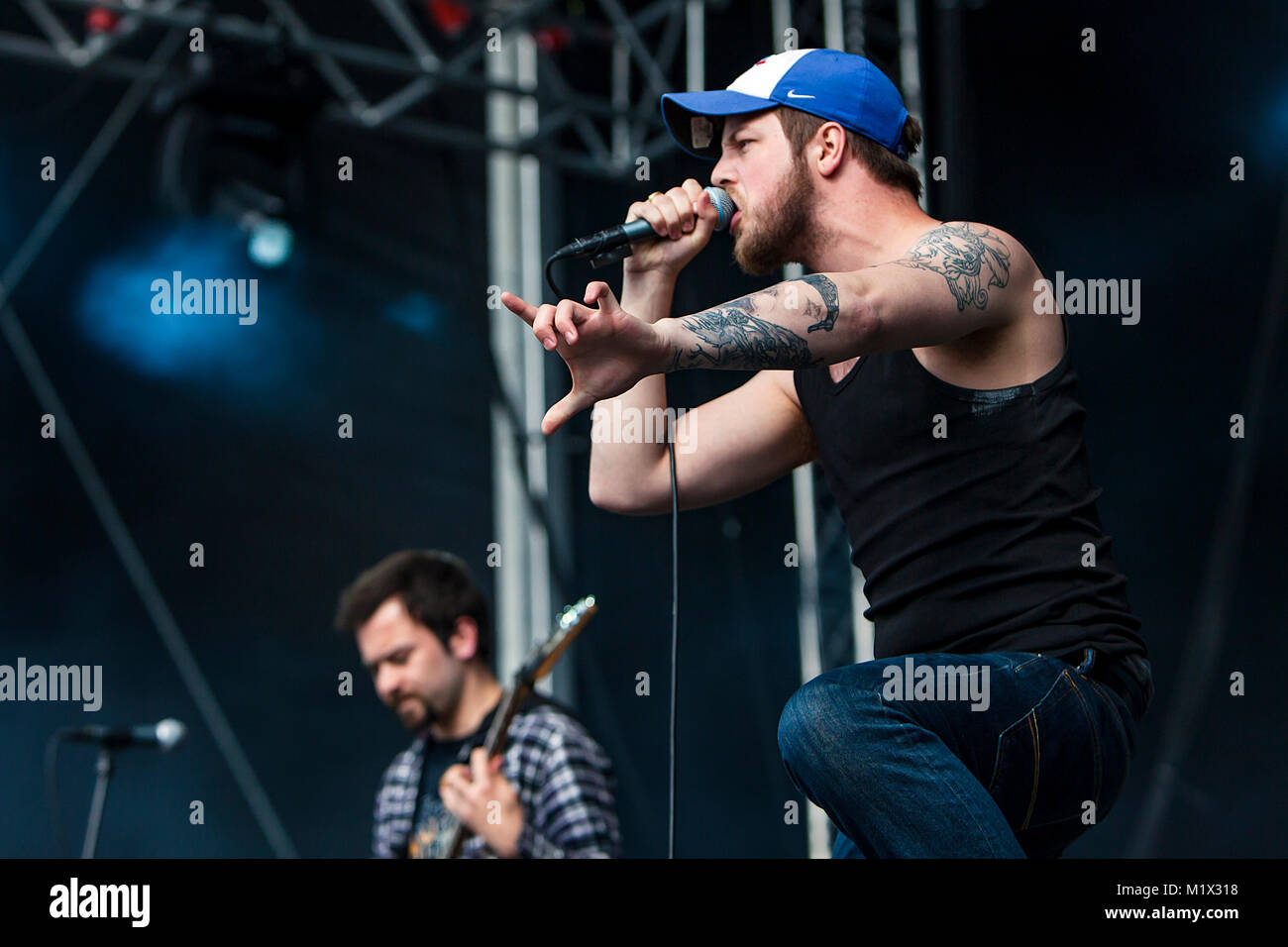The Canadian metal band Protest the Hero performs a live concert at ...