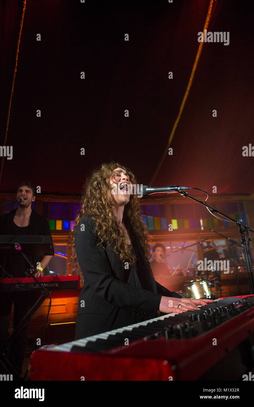 The English singer and songwriter Rae Morris performs a live concert at ...