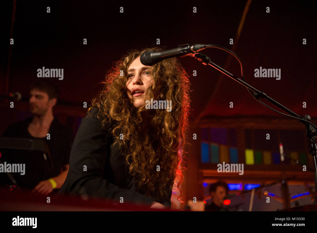 The English singer and songwriter Rae Morris performs a live concert at ...