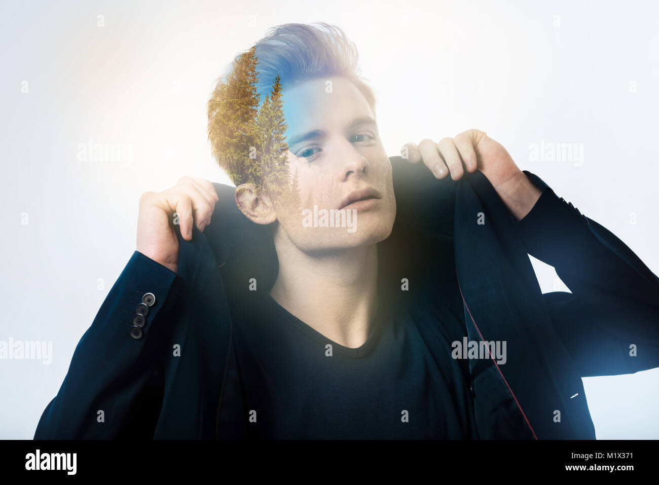 Man straight jacket hi-res stock photography and images - Alamy