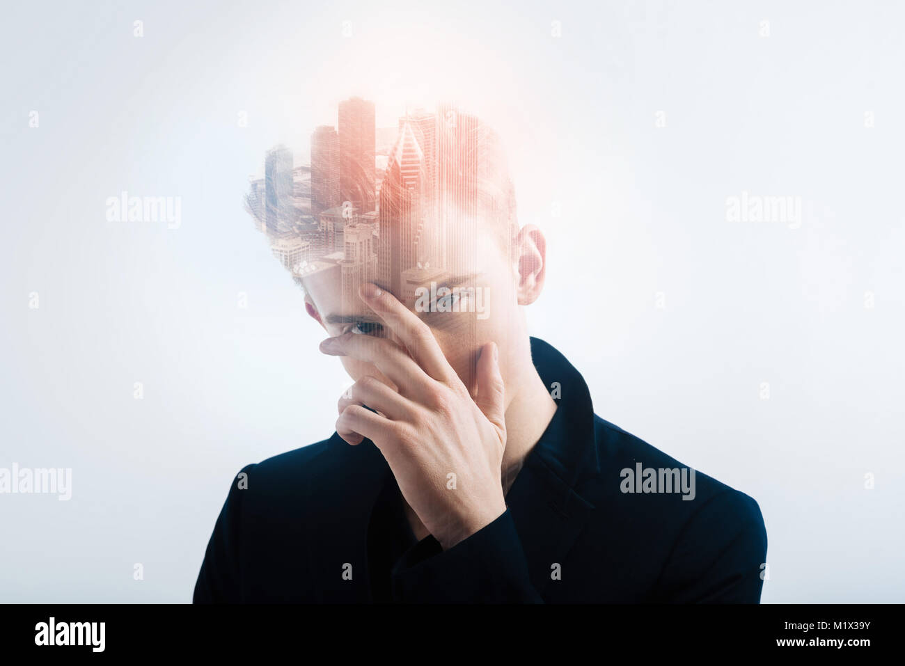 Unhappy face collage hi-res stock photography and images - Alamy