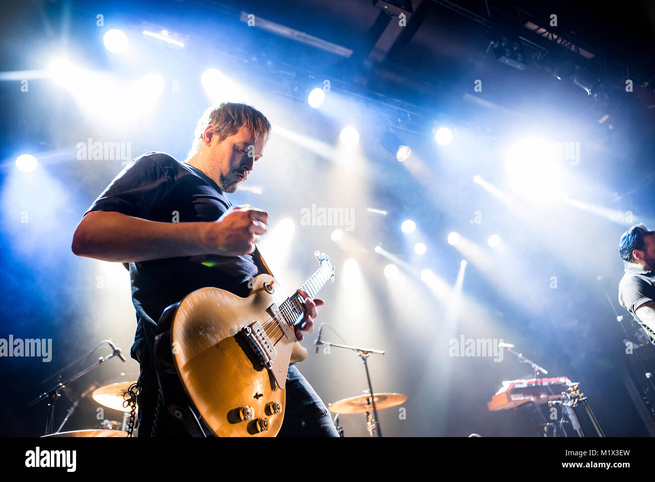 The Norwegian hard rock band Ribozyme performs live at USF Verftet in ...