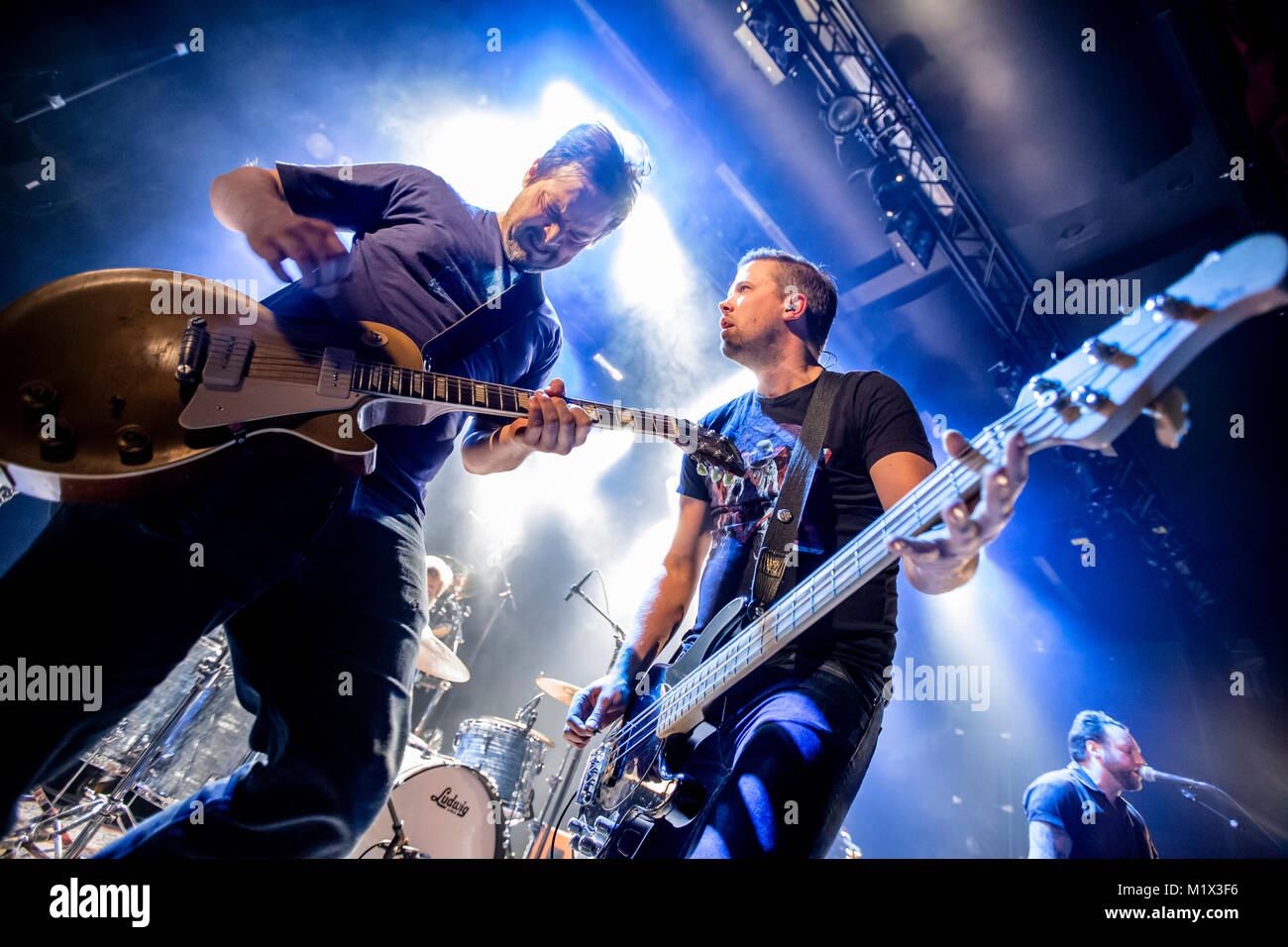 The Norwegian hard rock band Ribozyme performs live at USF Verftet in ...