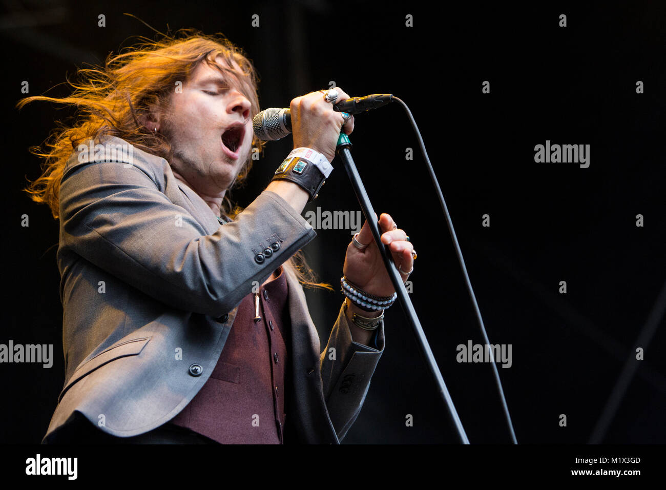 The American rock band Rival Sons performs a live concert at the ...