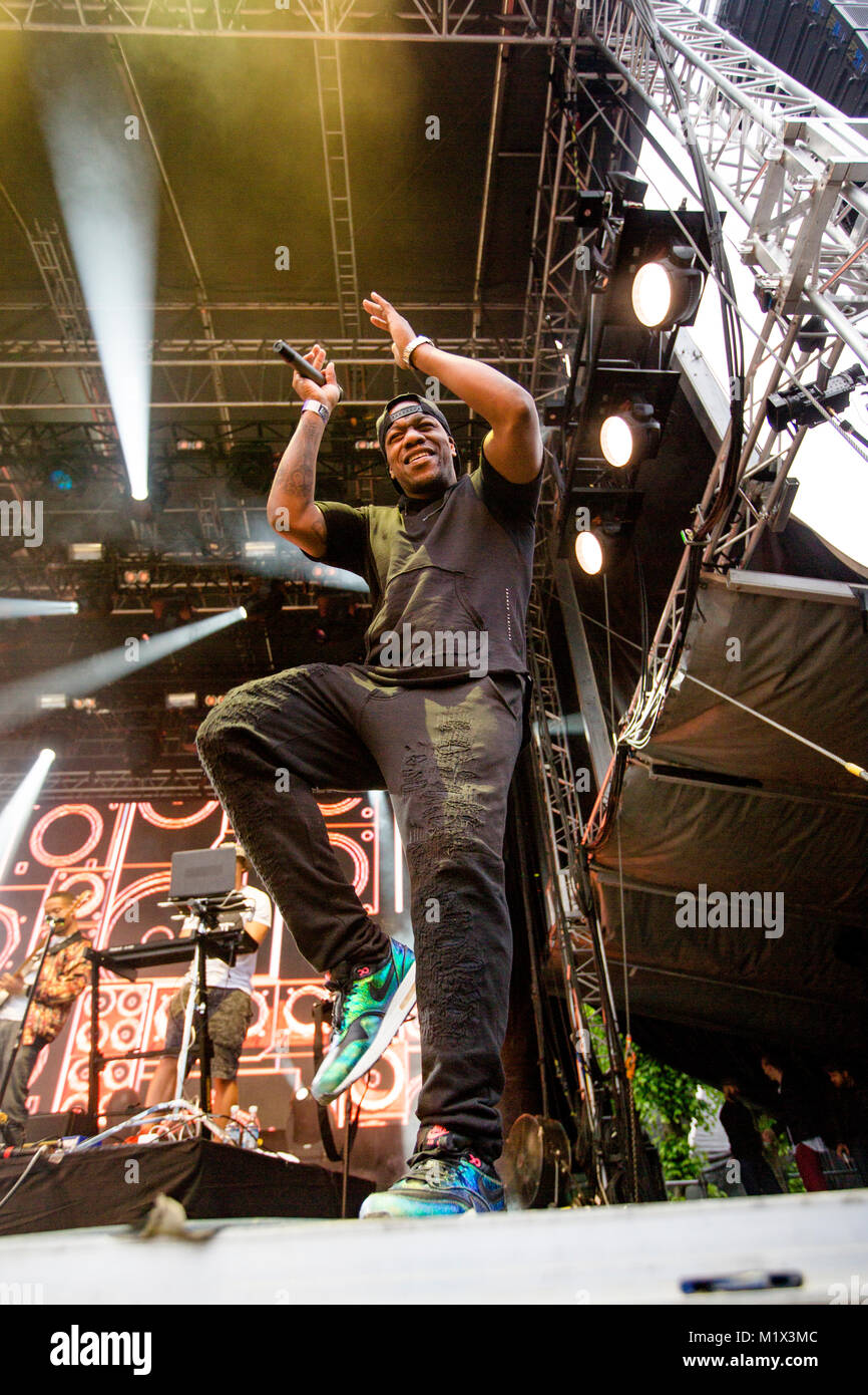 The English drum and bass band Rudimental performs a live concert at ...
