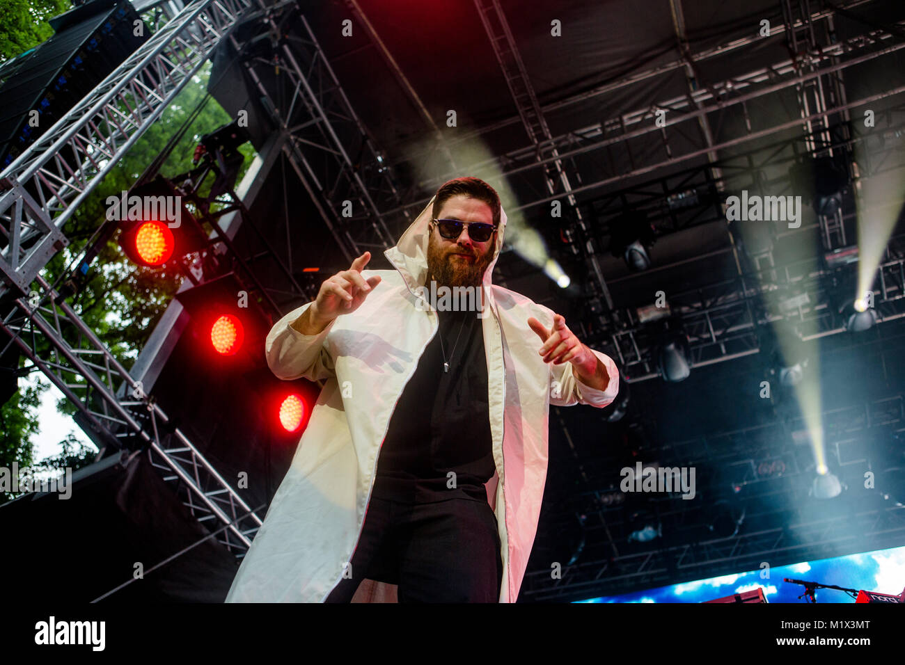 The English drum and bass band Rudimental performs a live concert at ...