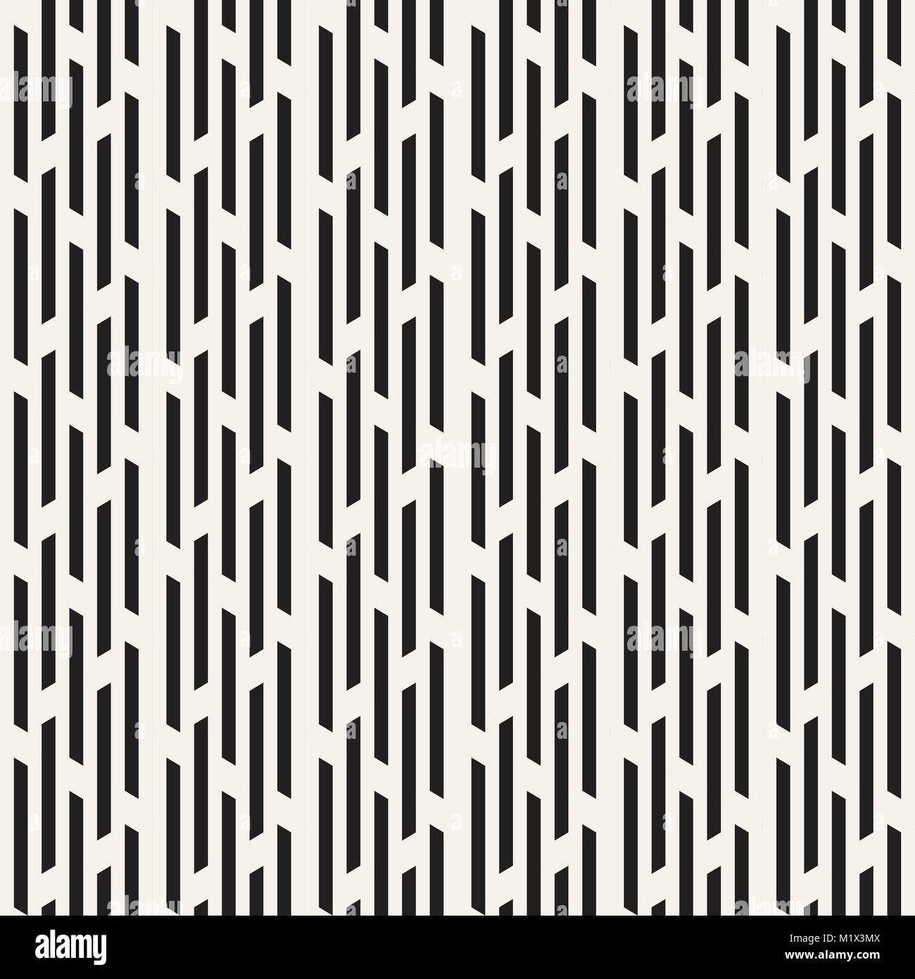 Vector seamless stripes pattern. Modern stylish texture with monochrome ...