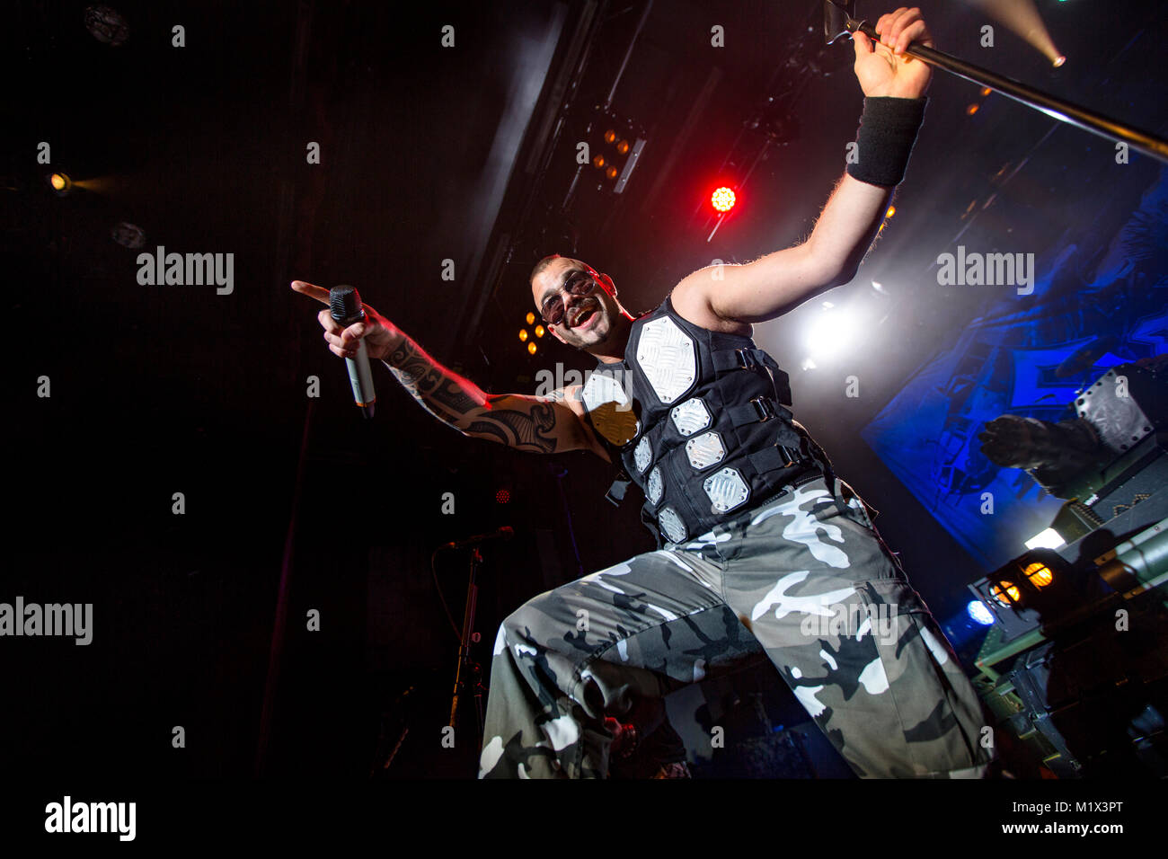 The Swedish heavy metal band Sabaton performs a live concert at USF ...