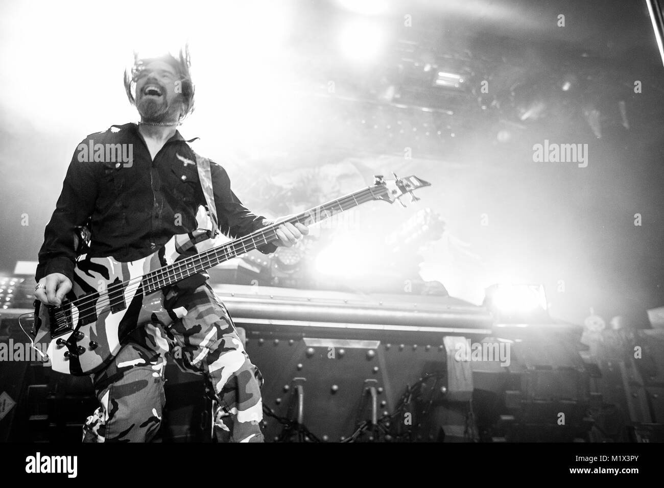 The Swedish heavy metal band Sabaton performs a live concert at USF ...