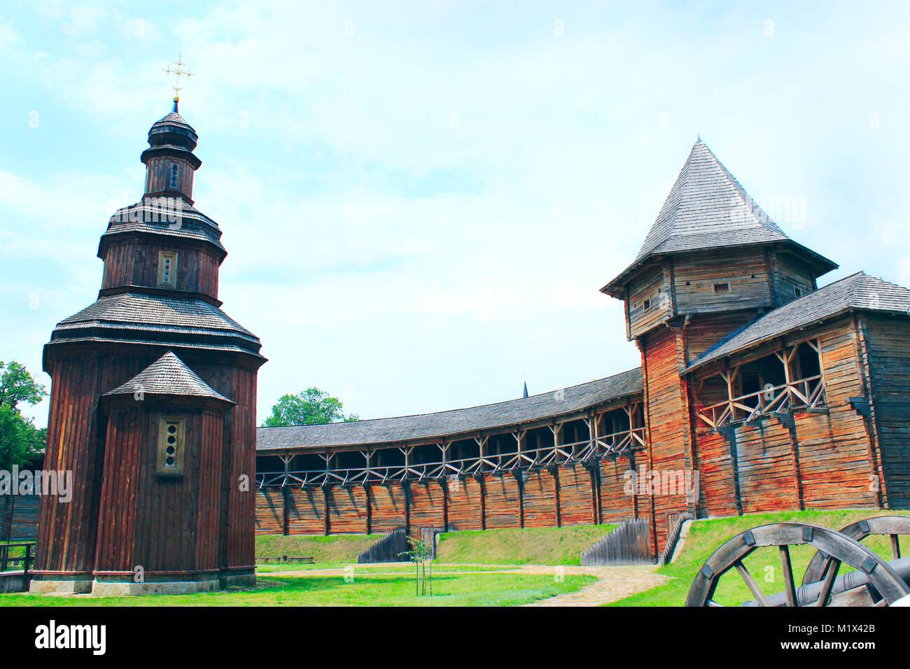 Baturyn Citadel the Cossack Hetmanate. Ancient Slavonic architecture of ...