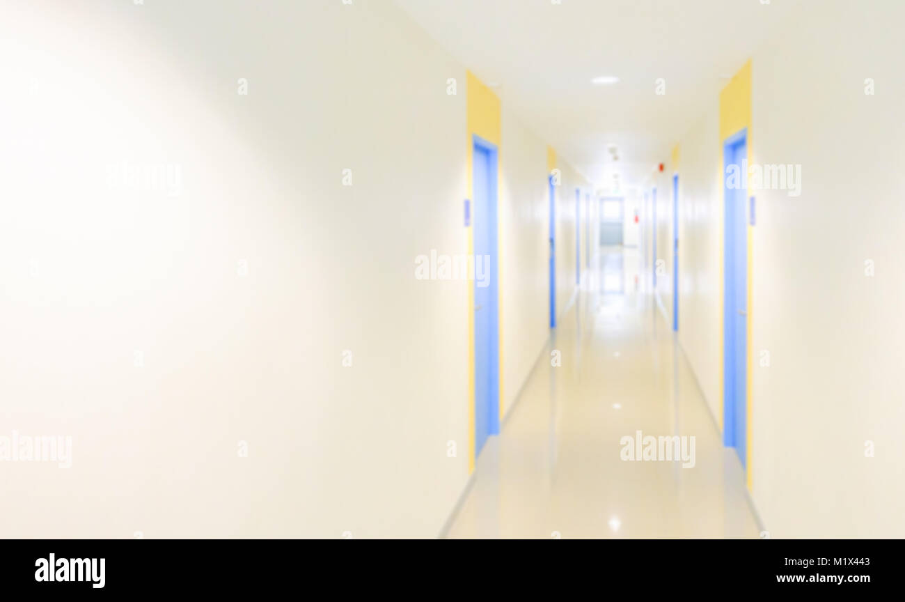 Blur hallway concept for hotel,hospital,office,dorm or apartment with ...