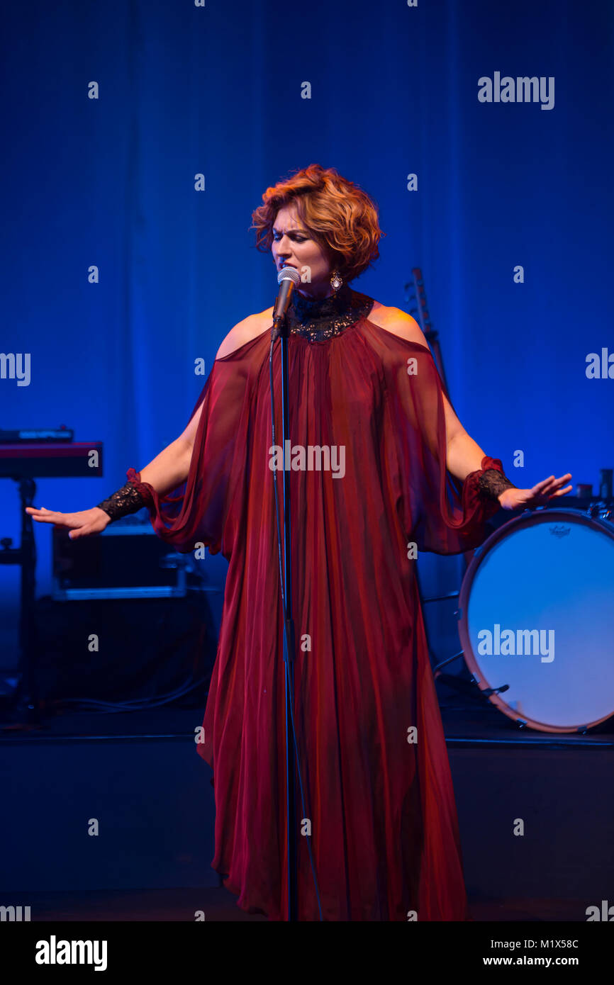 Norway, Bergen - December 4, 2017. The Norwegian singer and songwriter ...