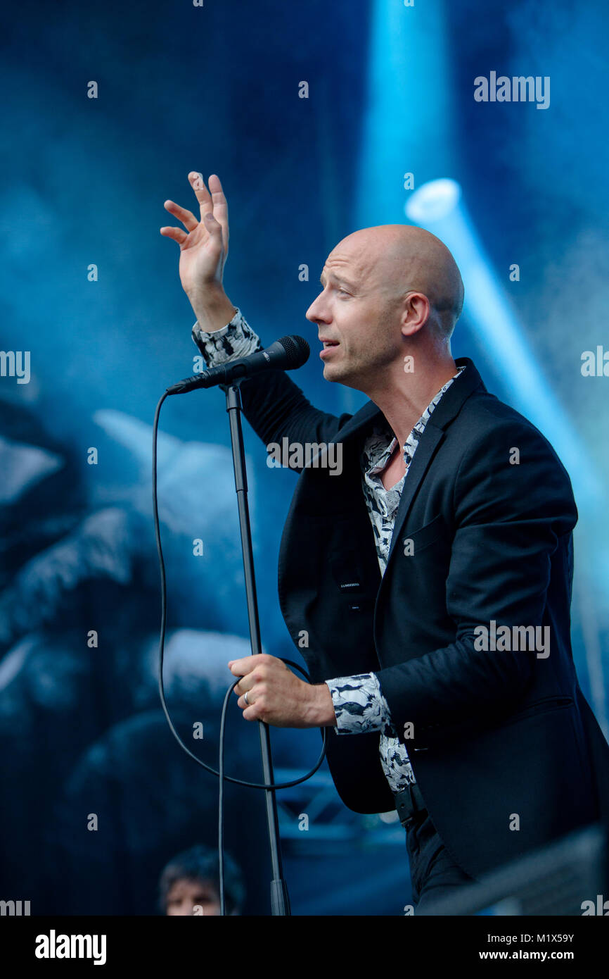 The Norwegian singer, songwriter and musician Sivert Høyem performs a ...