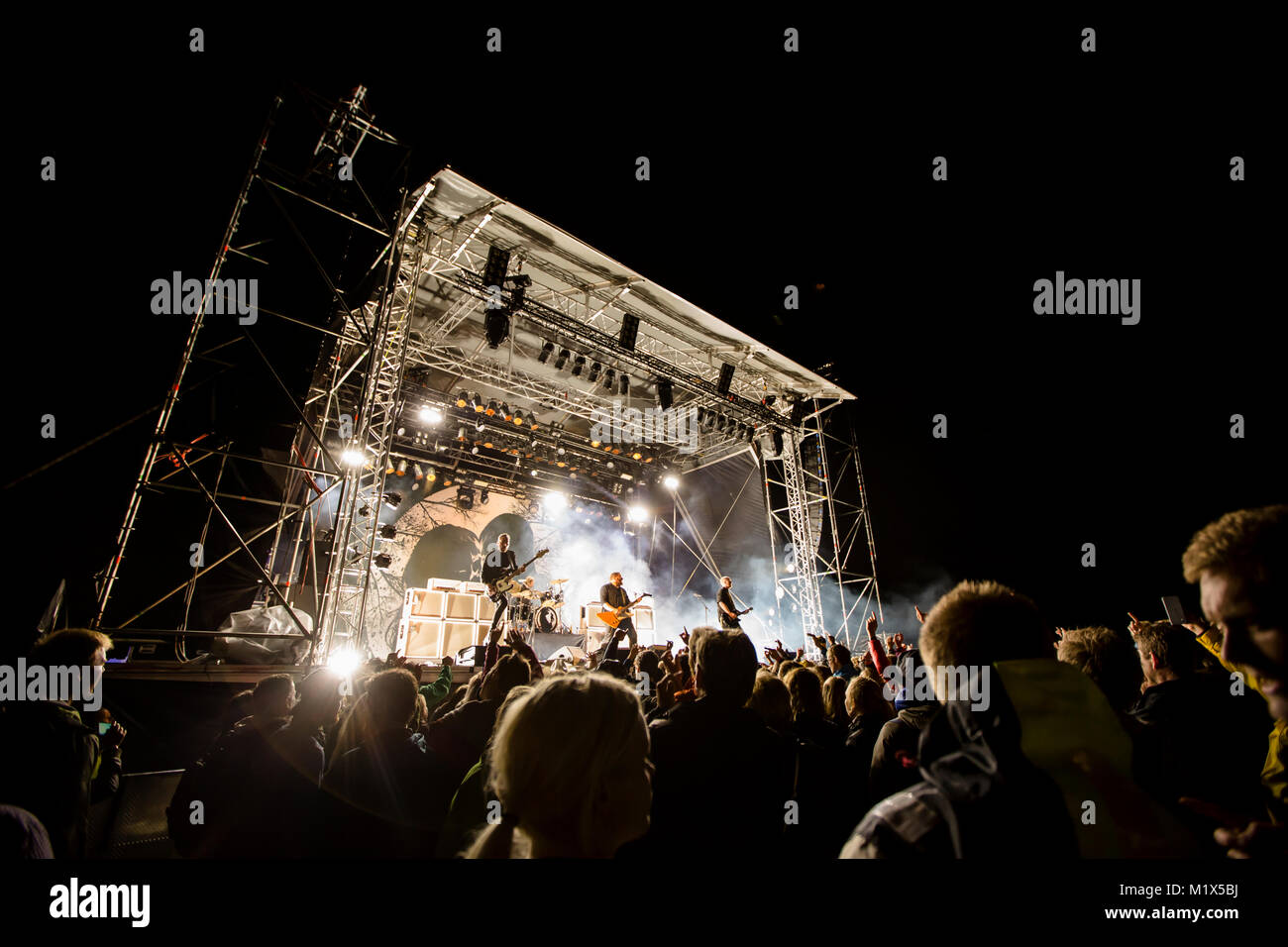 Uskedalen, Norway - August 02, 2015. The Norwegian hard rock band ...