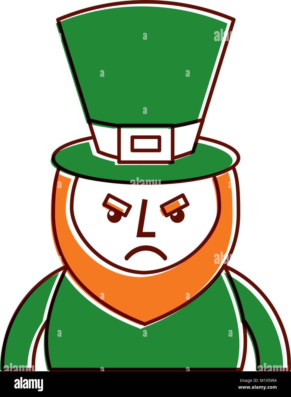 Irish girl portrait Stock Vector Images - Alamy