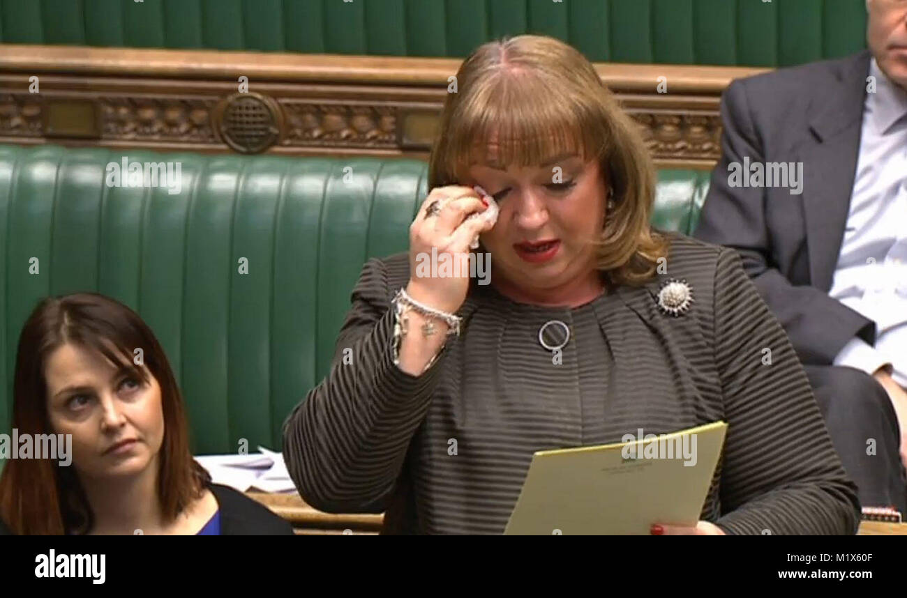 Labour MP Sharon Hodgson becomes emotional as she recalls having a ...