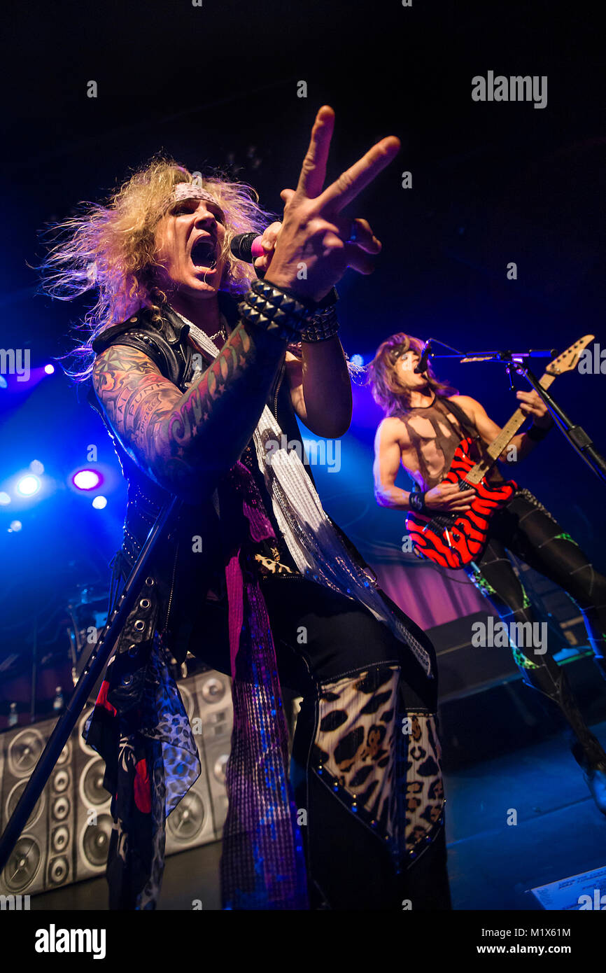 The American glam metal band Steel Panther performs a live concert at ...