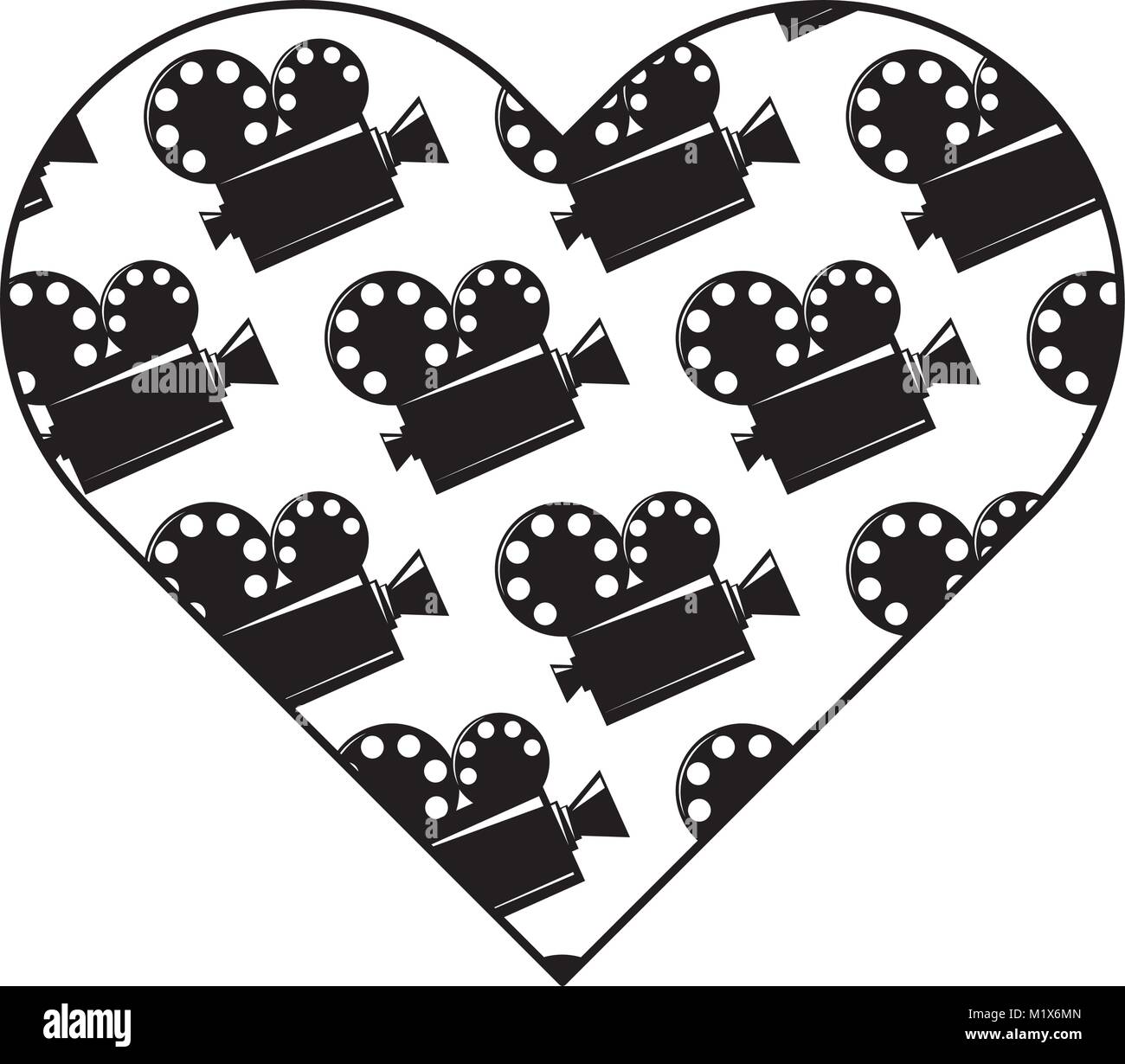 Heart movie theater Stock Vector Images - Alamy