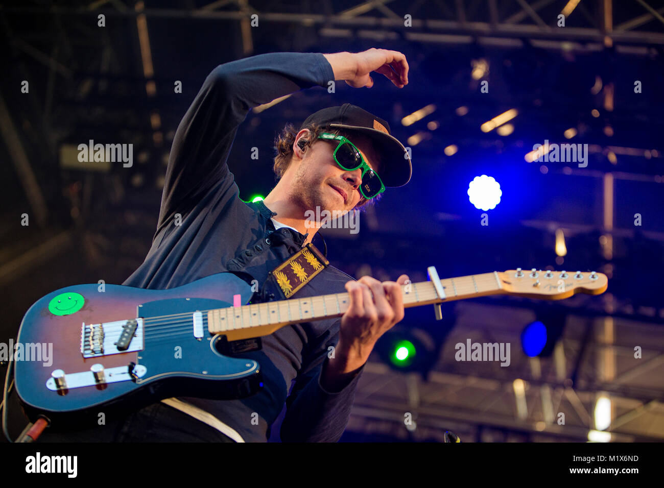 The Norwegian indie pop band Team Me performs a live concert at the ...