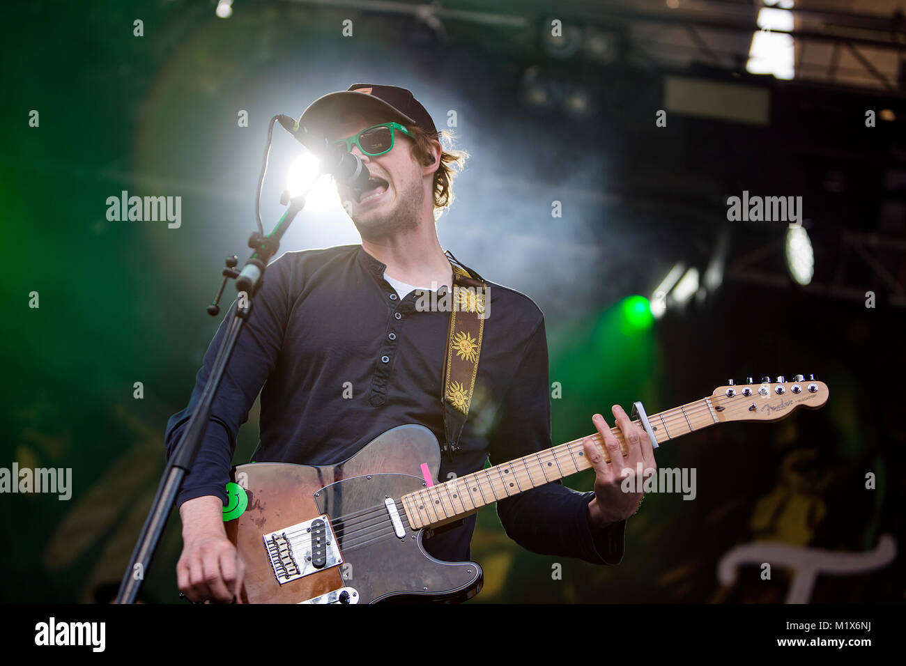 The Norwegian indie pop band Team Me performs a live concert at the ...