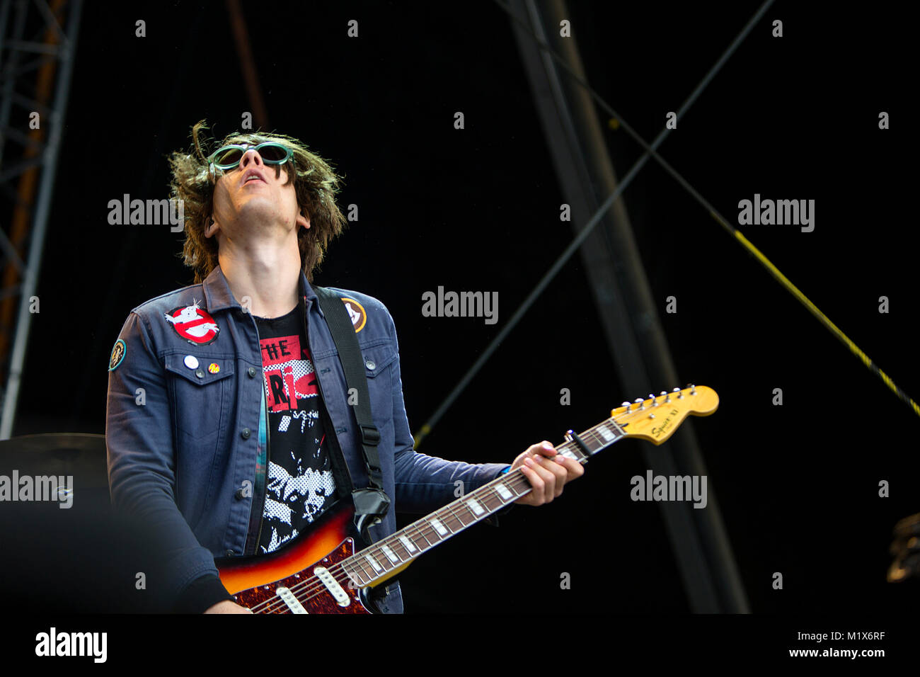 The Norwegian indie pop band Team Me performs a live concert at the ...