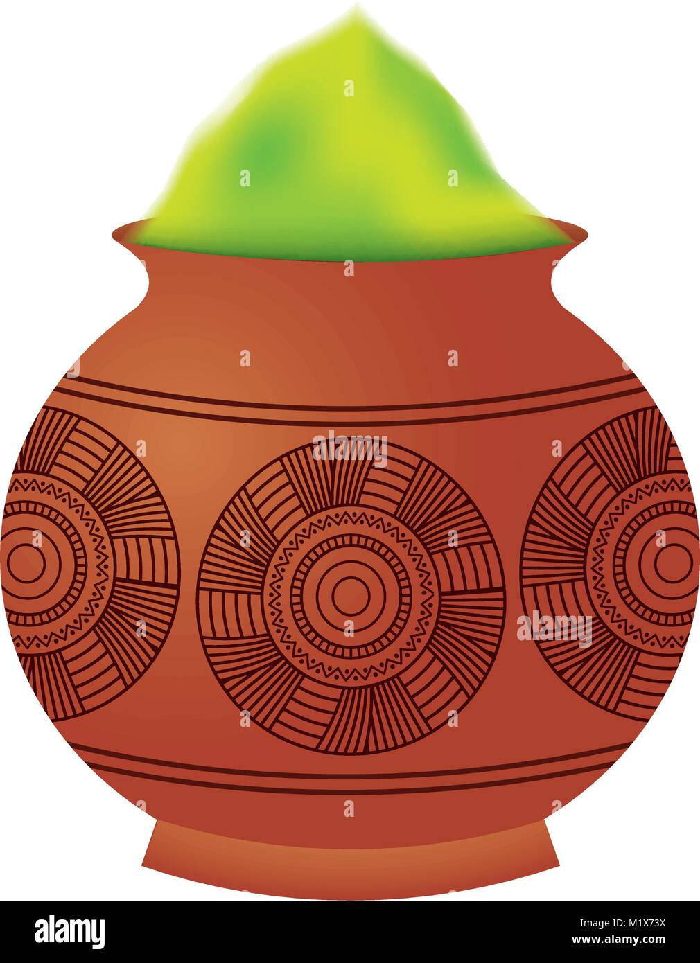 powder color mud pot and mandala Stock Vector Image & Art - Alamy