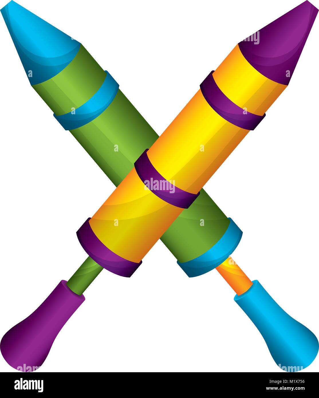 two tool object pichkari indian tradition Stock Vector Image & Art - Alamy