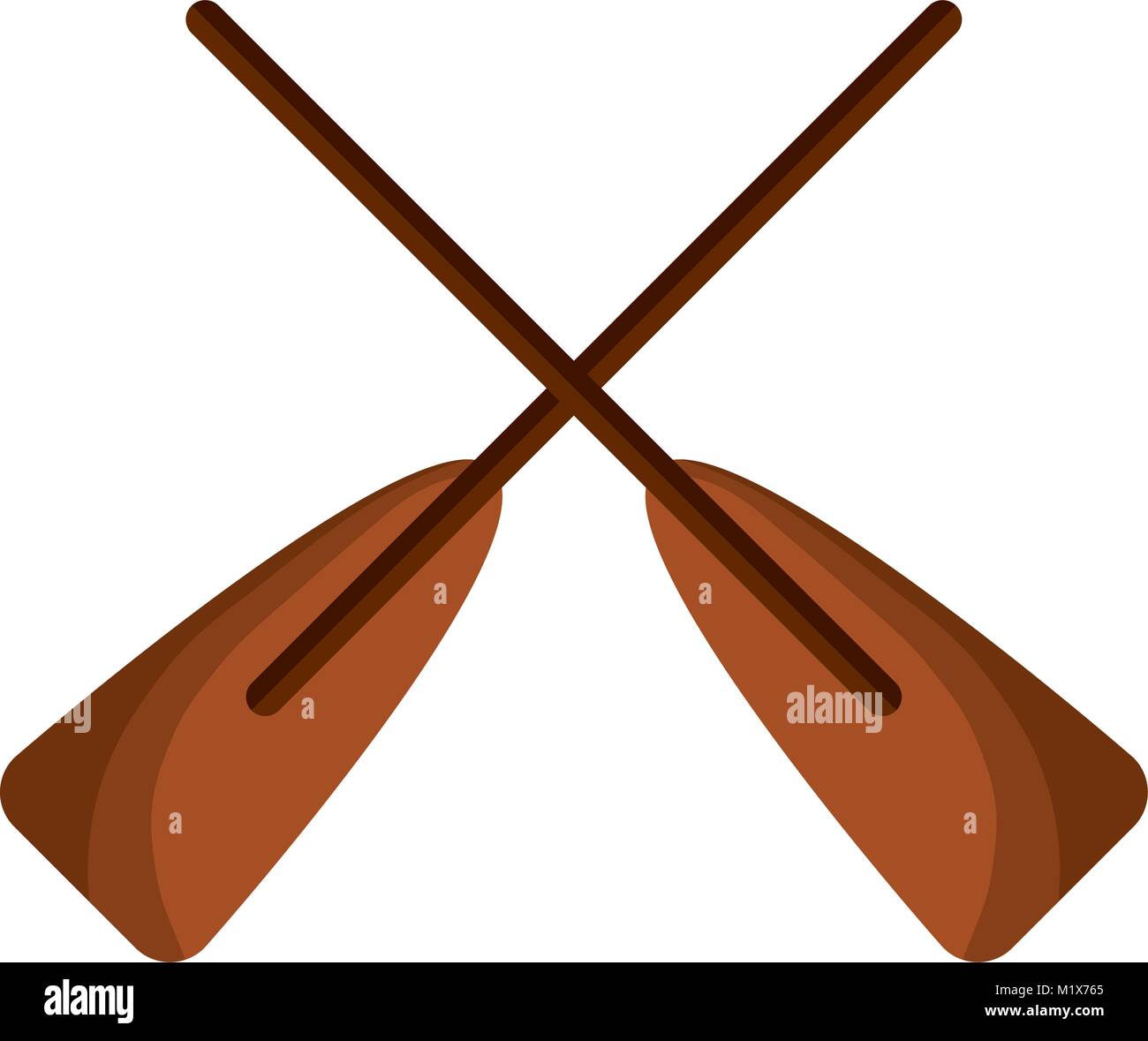 Rowing oars crossed hi-res stock photography and images - Alamy