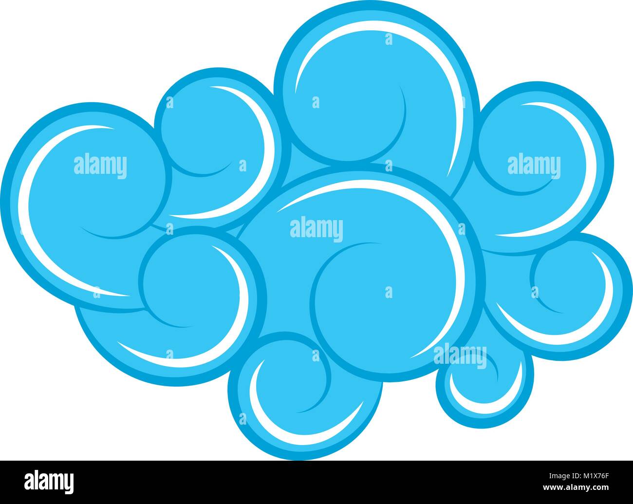 blue cloud weather climate cartoon image Stock Vector Image & Art - Alamy