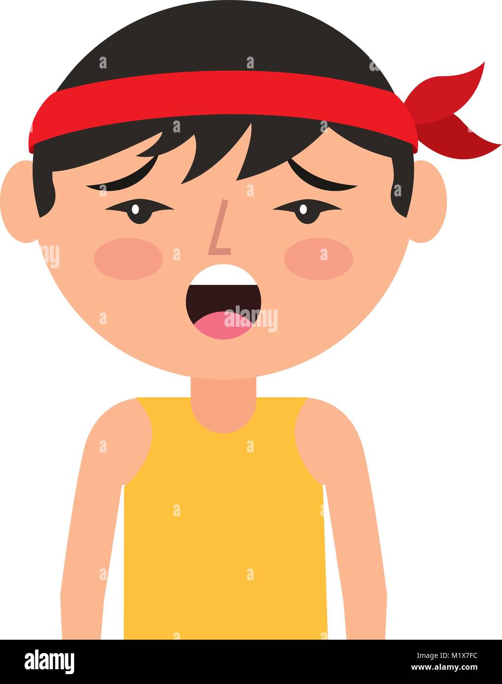 Angry chinese man Stock Vector Images - Alamy