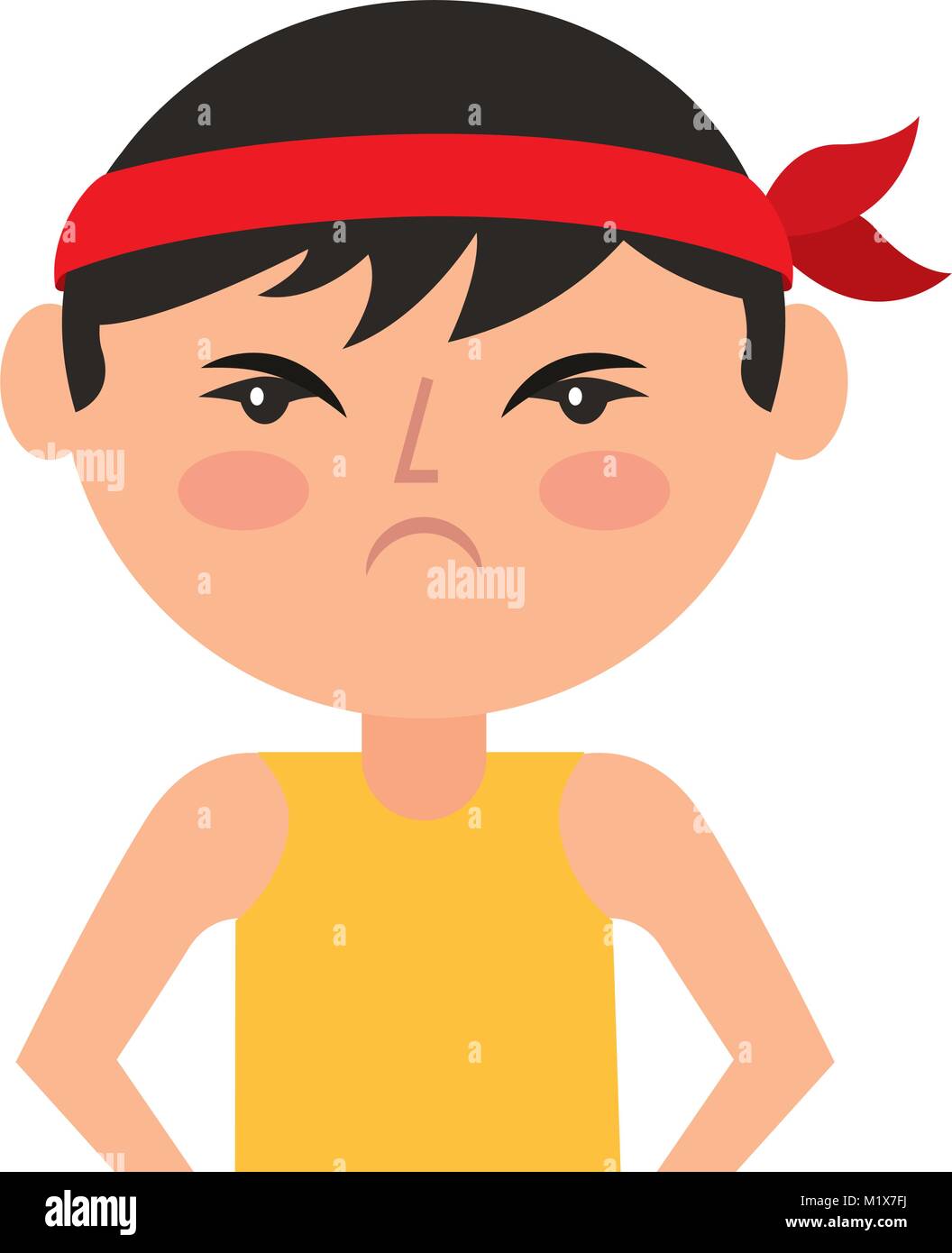 Angry chinese man Stock Vector Images - Alamy