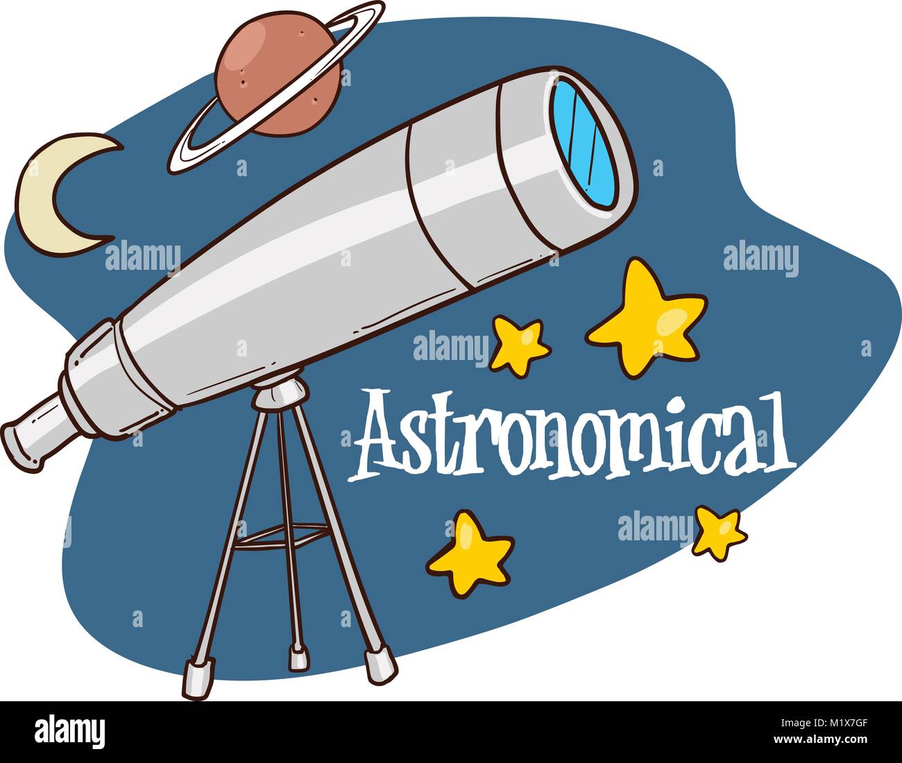Astronomy design flat.science, astrology instrument, star astronomical ...