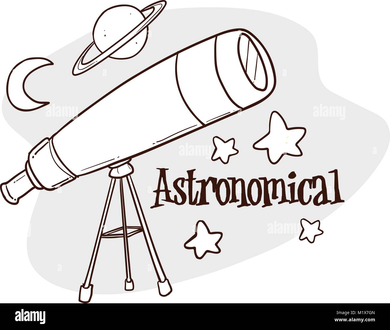 Astronomy design flat.science, astrology instrument, star astronomical ...