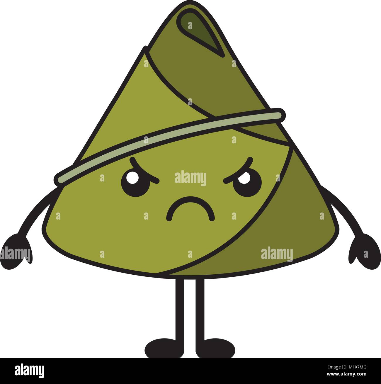 kawaii angry rice dumpling cartoon Stock Vector Image & Art - Alamy
