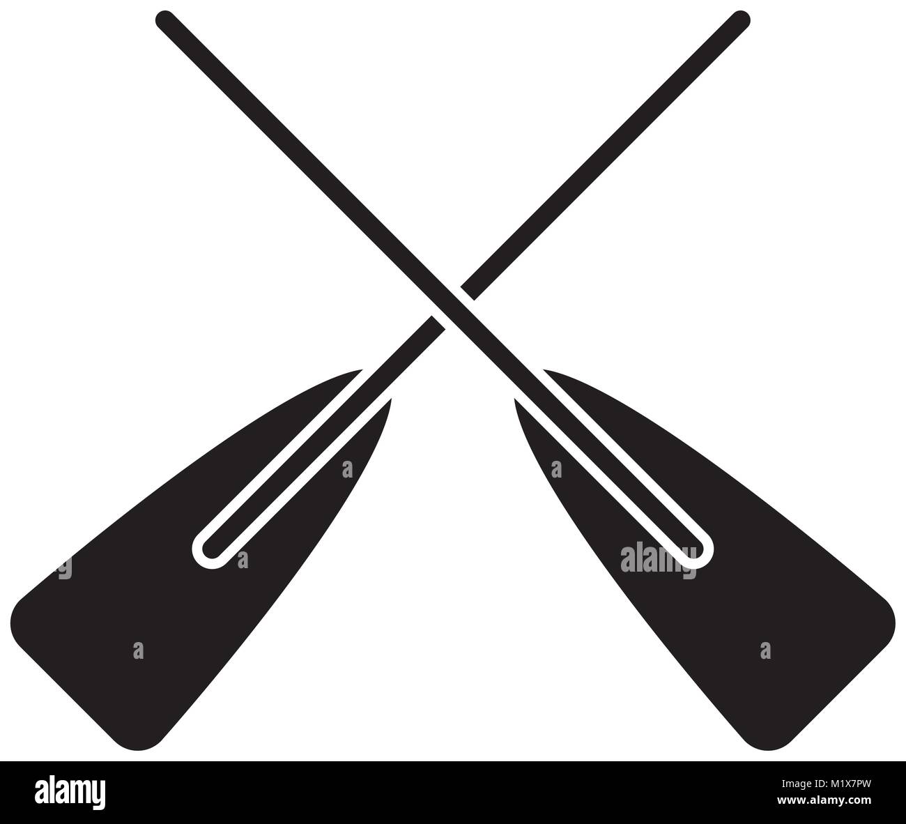 Rowing Oars Stock Vector Images - Alamy