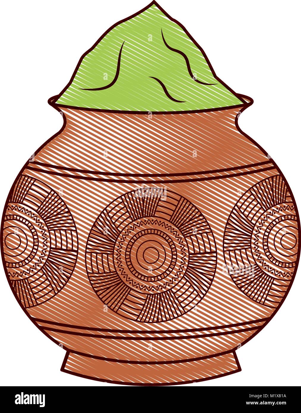 powder color mud pot and mandala Stock Vector Image & Art - Alamy