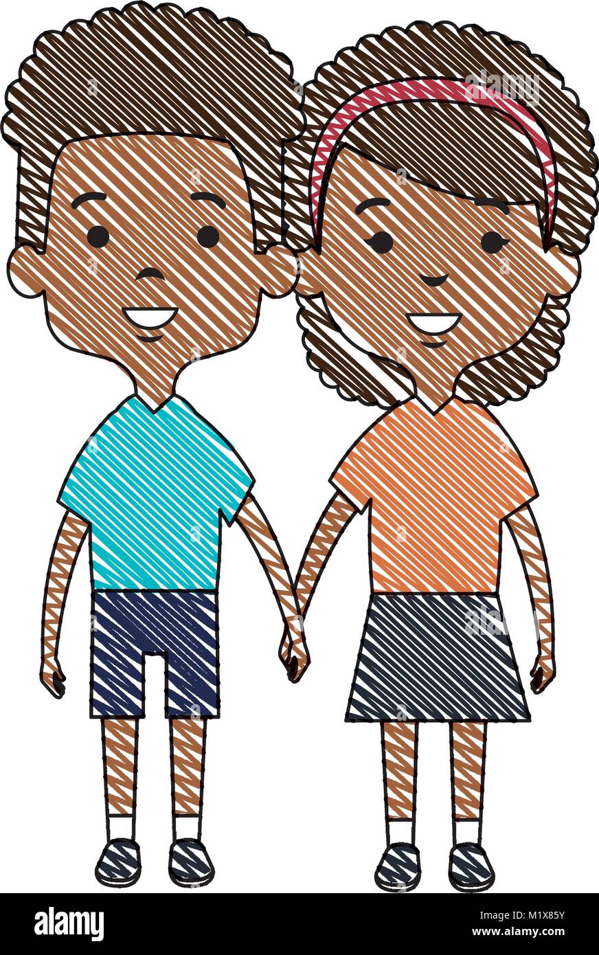 cute and little african kids Stock Vector Image & Art - Alamy