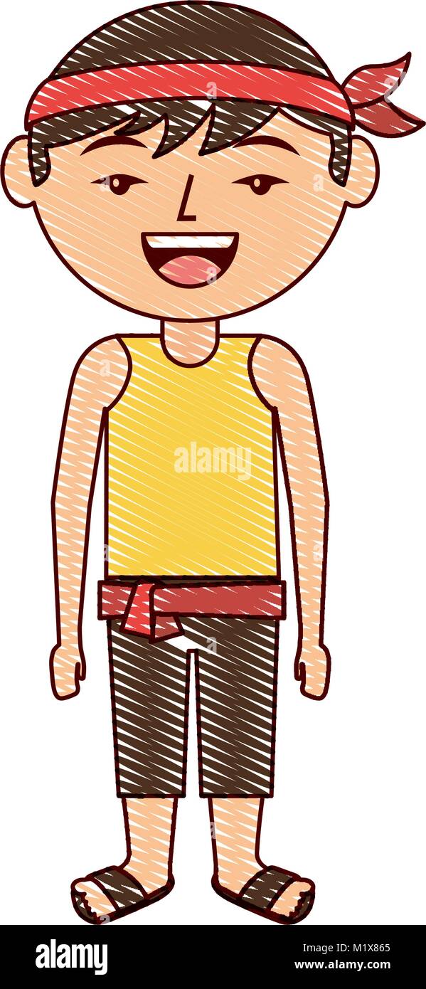 funny cartoon chinese man standing Stock Vector Image & Art - Alamy