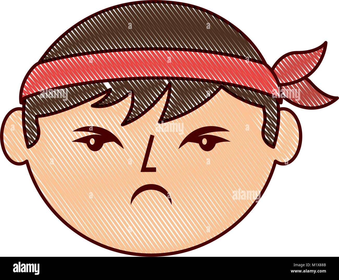 cartoon face angry chinese man Stock Vector Image & Art - Alamy