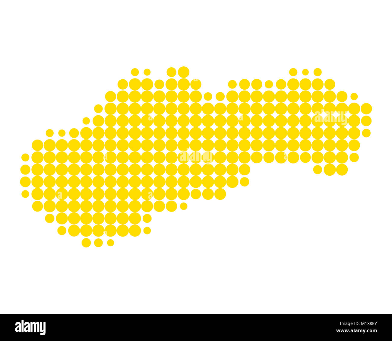 Map of Slovakia Stock Photo - Alamy