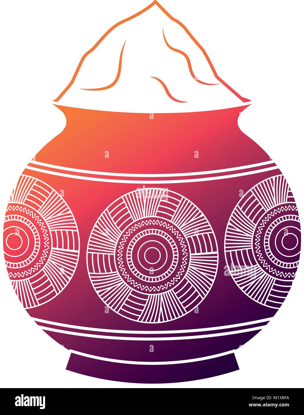 powder color mud pot and mandala Stock Vector Image & Art - Alamy