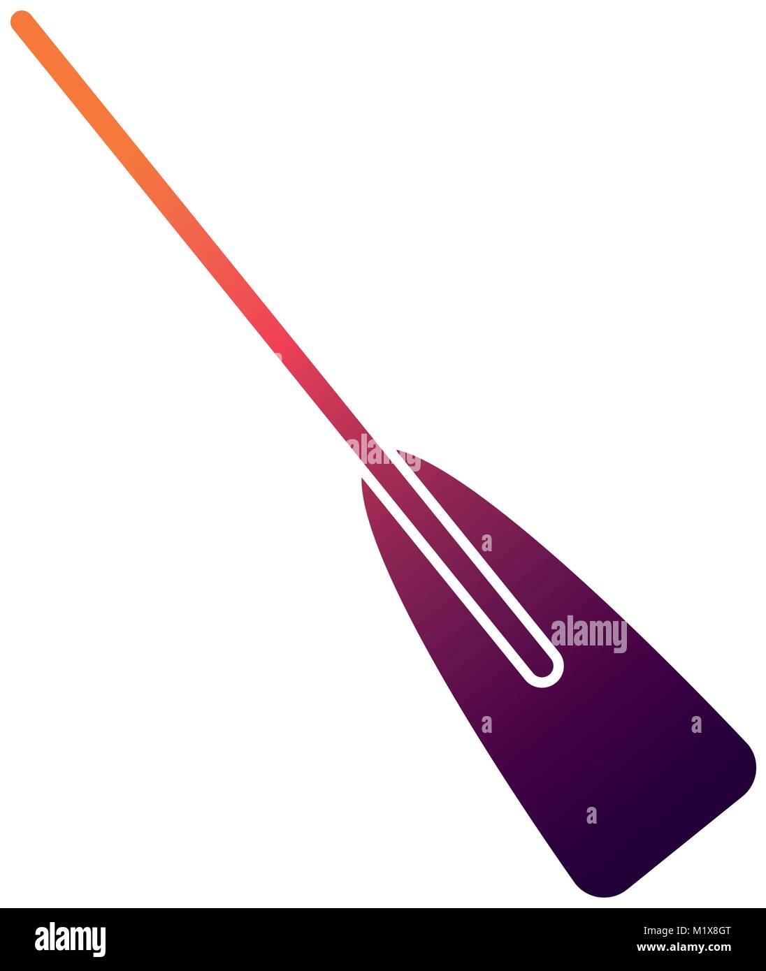 wooden boat oar sport object element Stock Vector Image & Art - Alamy