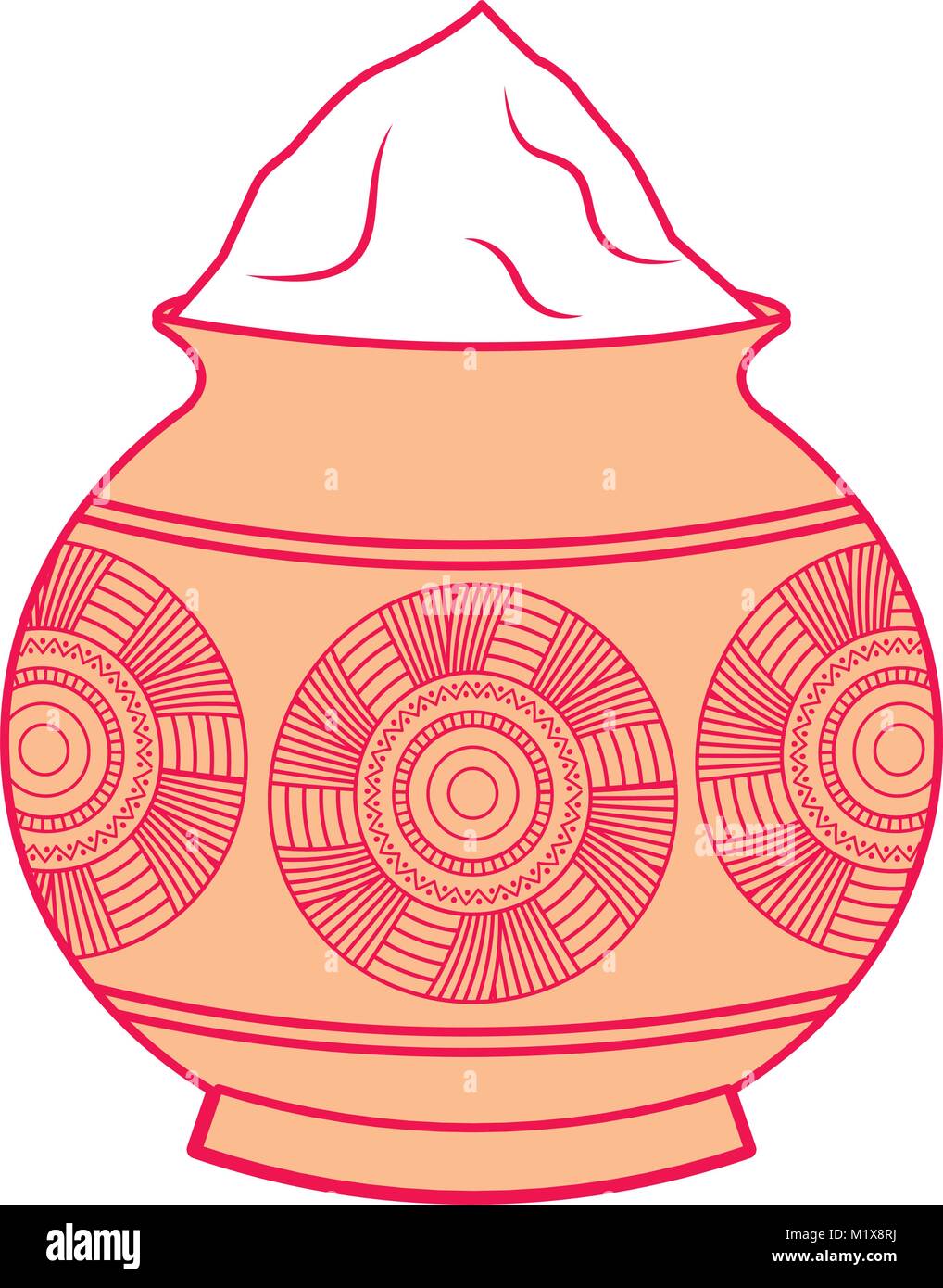 powder color mud pot and mandala Stock Vector Image & Art - Alamy