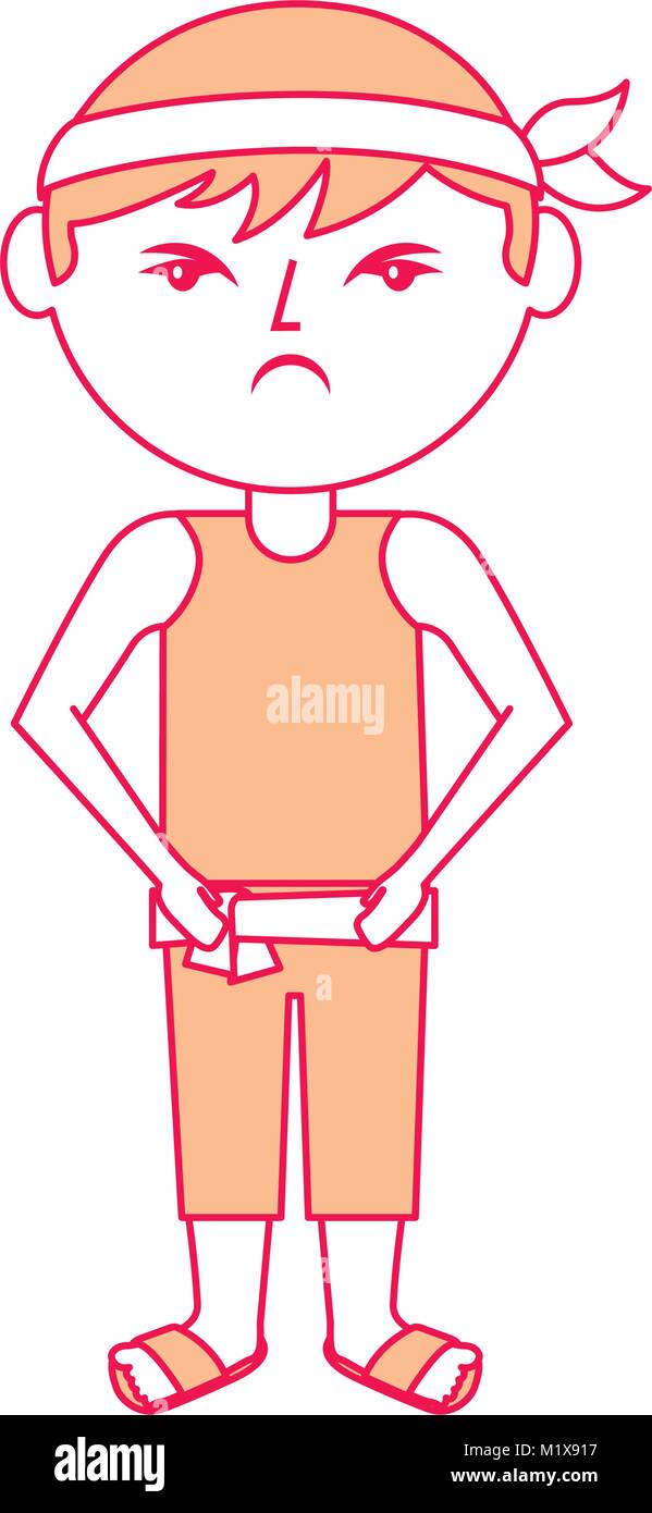 angry cartoon chinese man standing Stock Vector Image & Art - Alamy