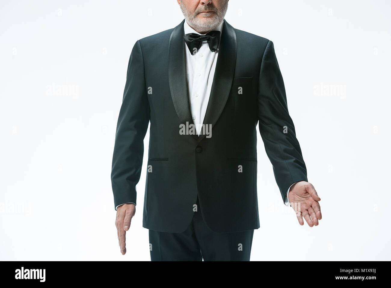 Sign waiter restaurant gesture hi-res stock photography and images - Alamy