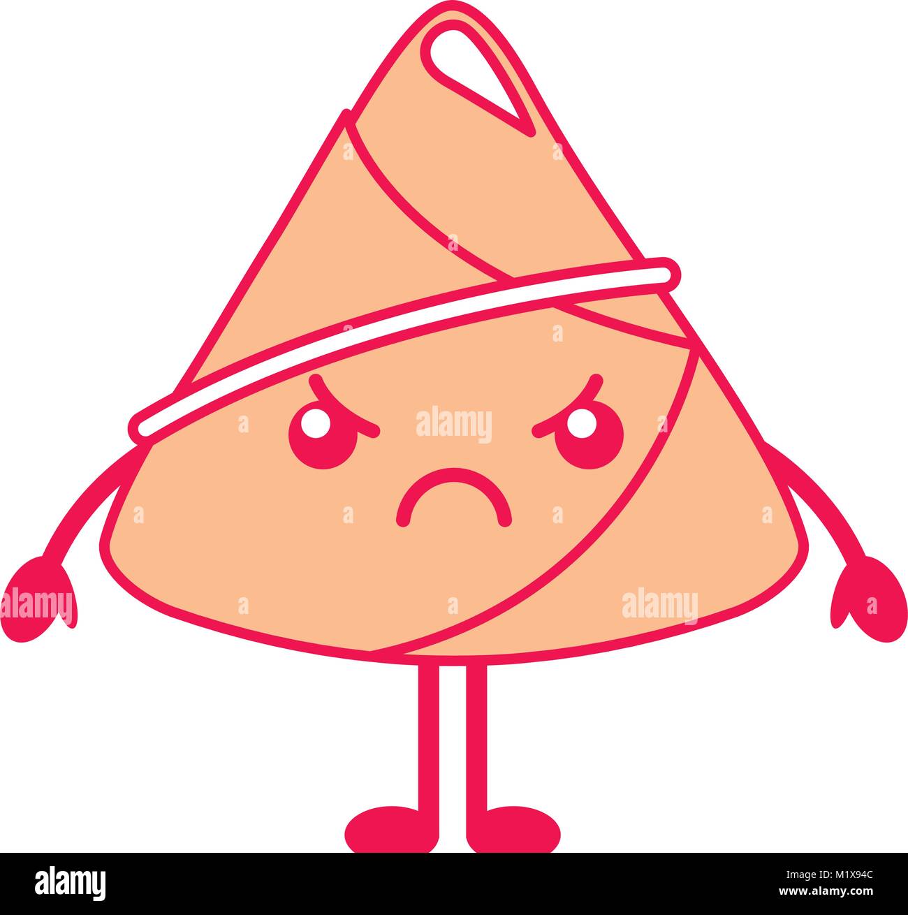 kawaii angry rice dumpling cartoon Stock Vector Image & Art - Alamy