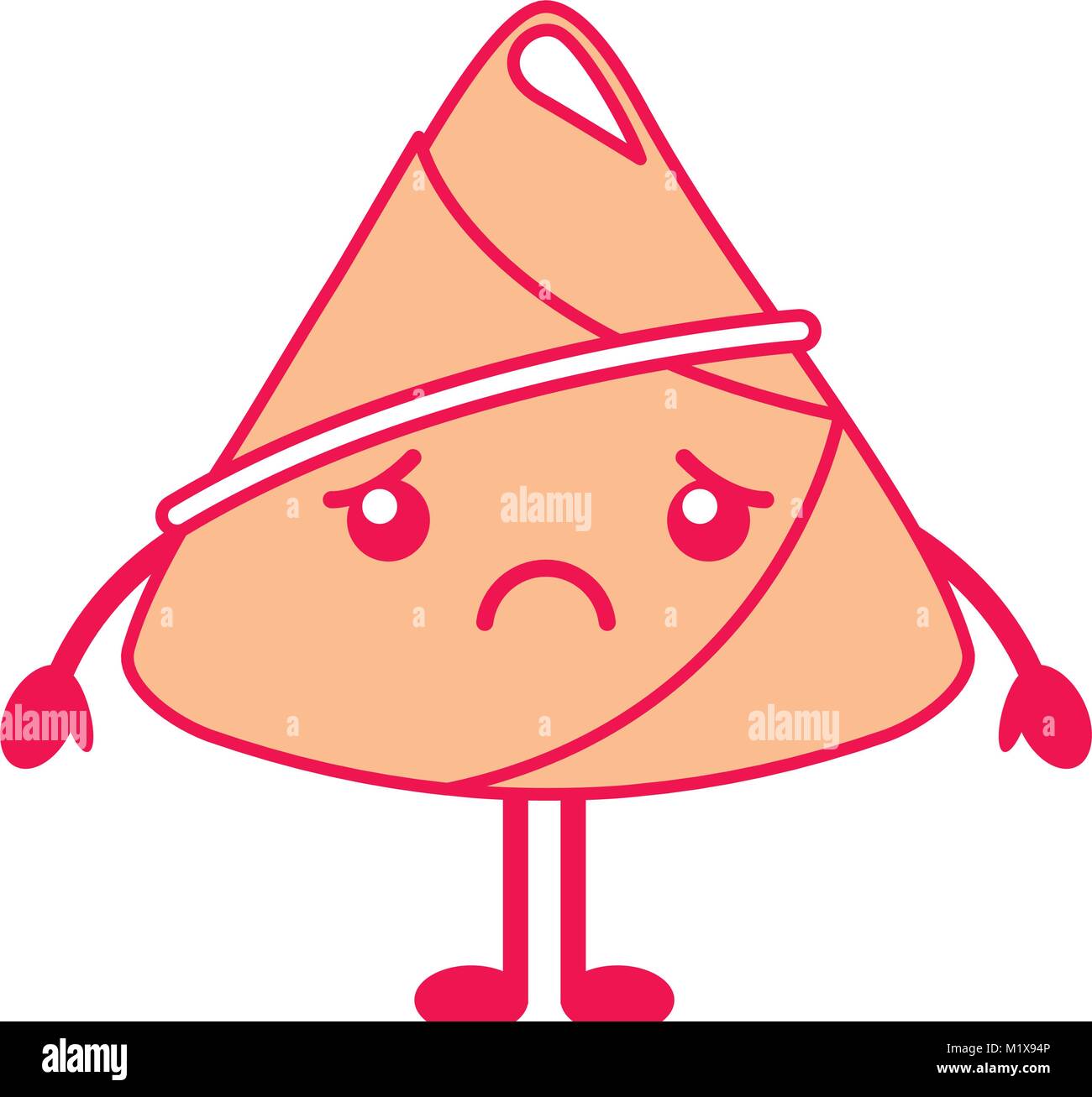 kawaii sad rice dumpling cartoon Stock Vector Image & Art - Alamy