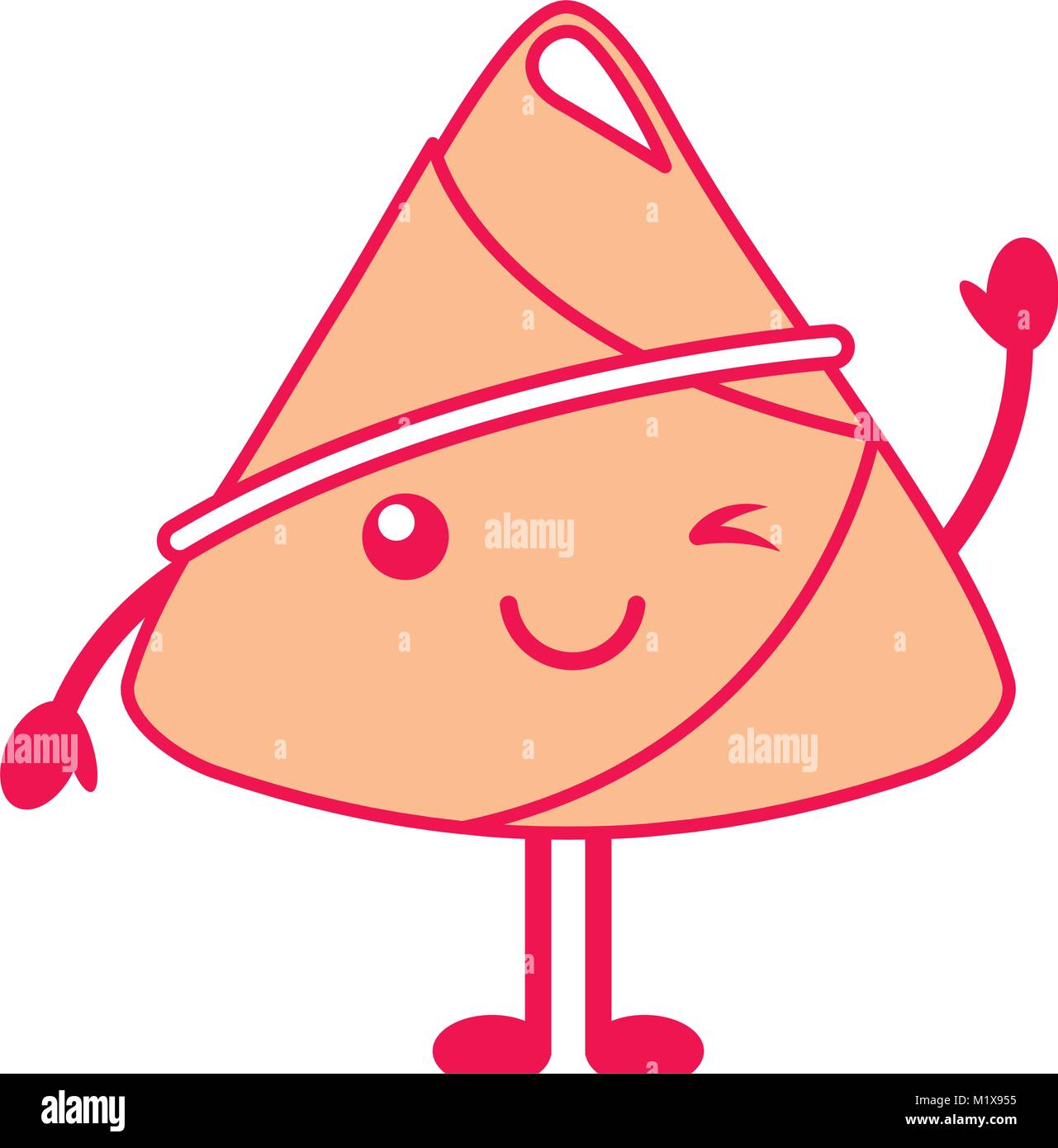 Traditional chinese glutinous rice dumplings Stock Vector Images - Alamy