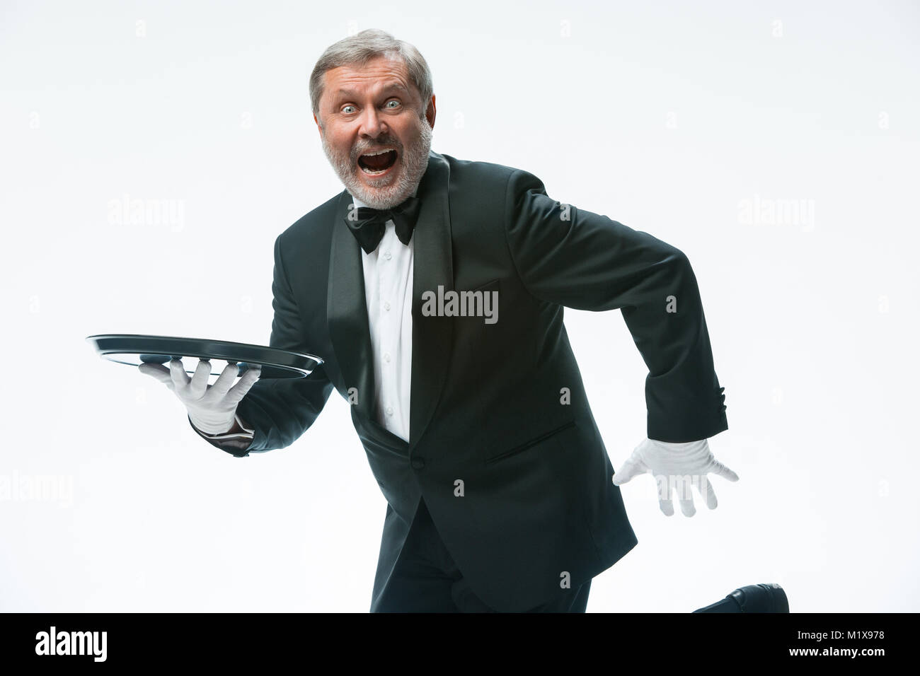 Waiter Running High Resolution Stock Photography and Images - Alamy